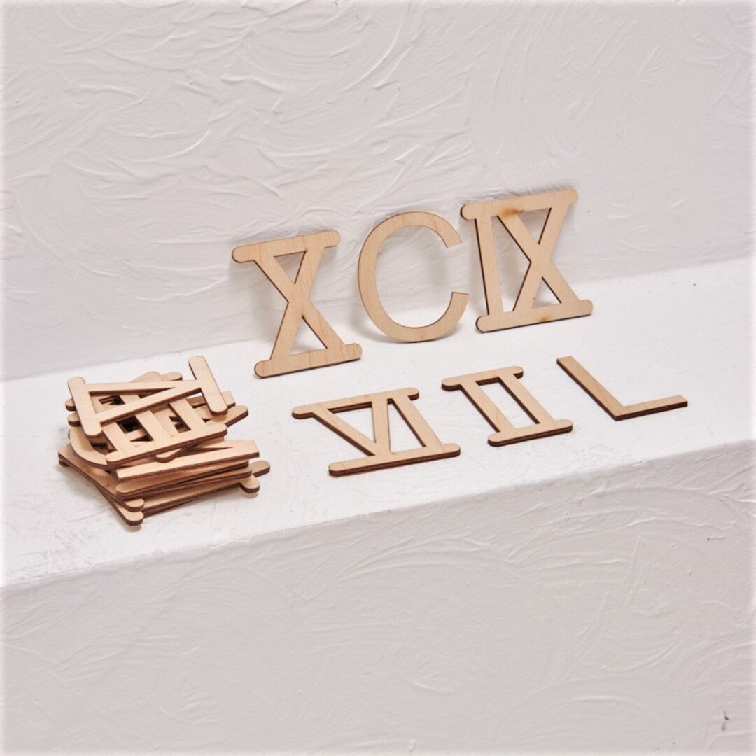 Roman Numerals, Wooden Moveable Numbers, Mathematics - Etsy