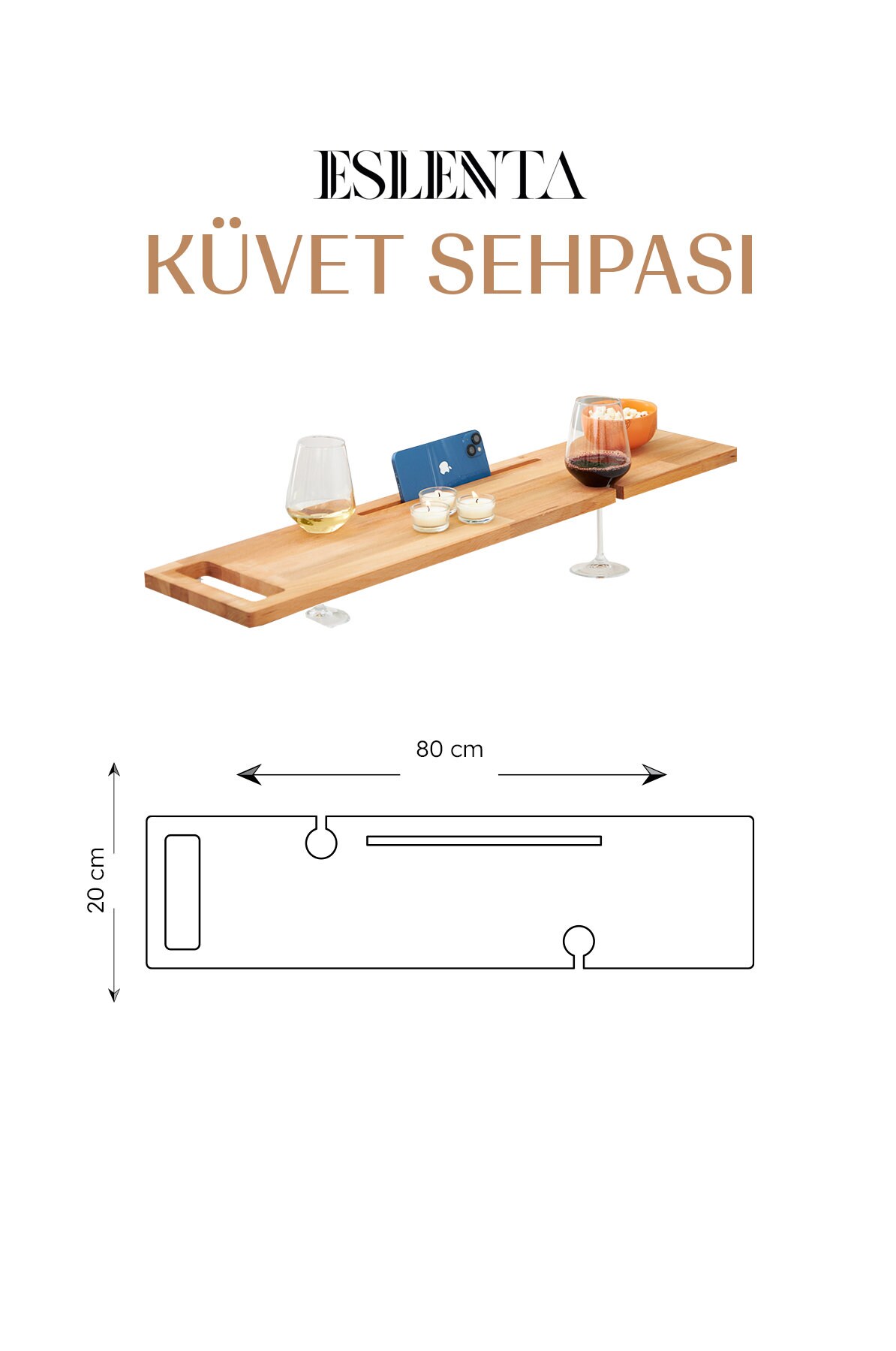 Solid Wood Bathtub Tray & Bath Organizer L3 - Etsy