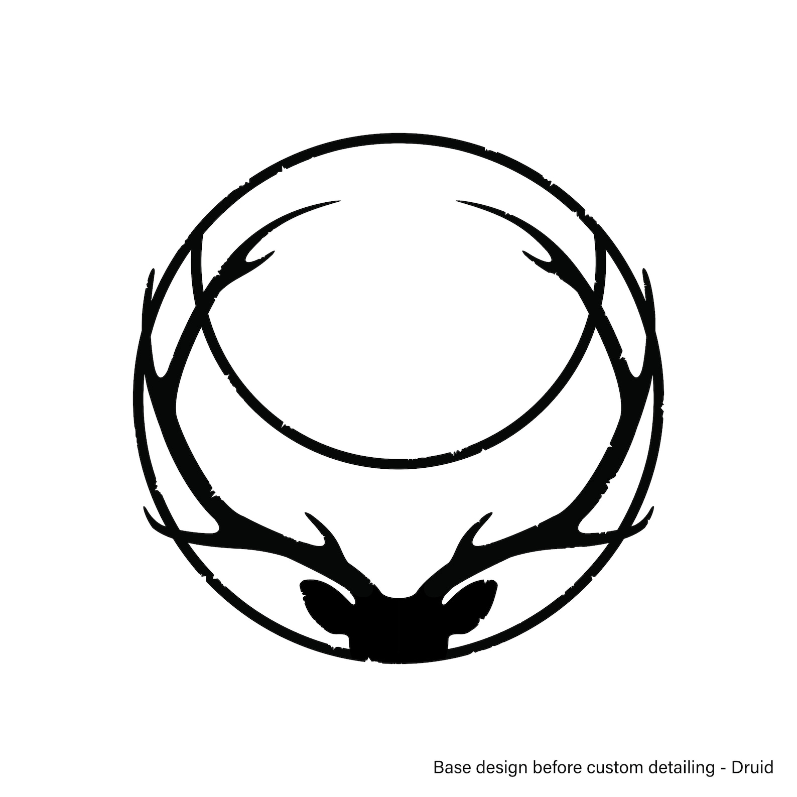 D&D Druid Art Dungeons and Dragons Class Symbol Linocut | Etsy