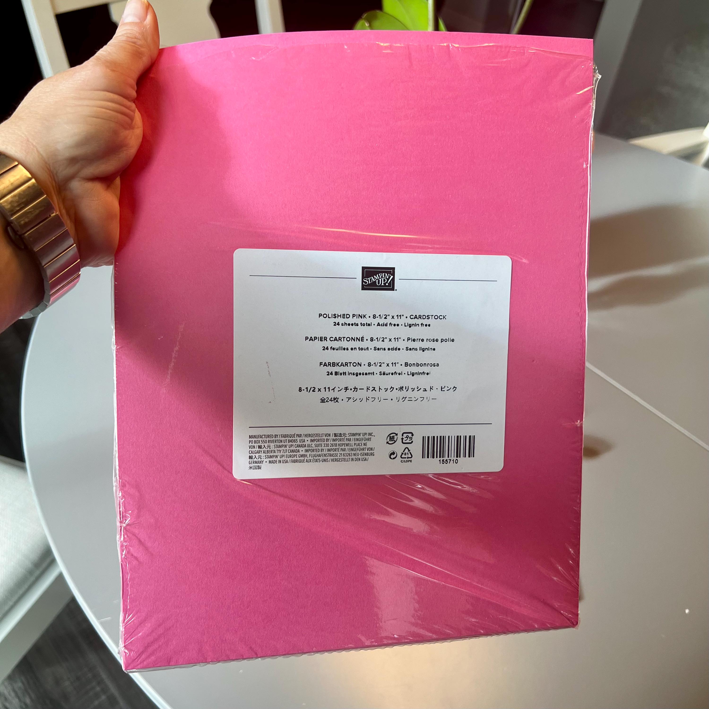 Stampin' Up Polished Pink BUNDLE: Cardstock, Classic Stampin Inkpad ...