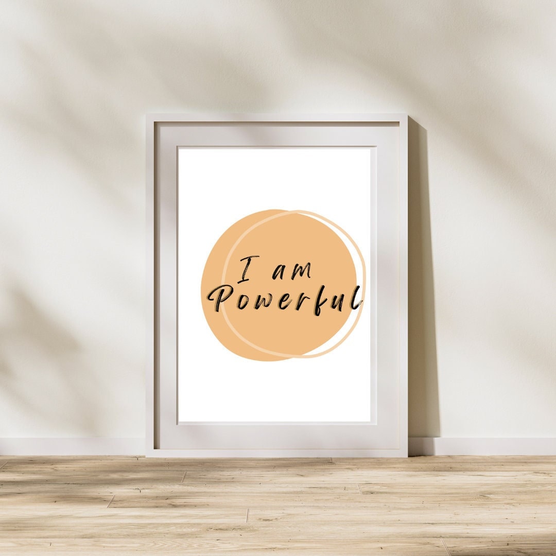 Printable Daily Positive Affirmations for Manifesting "i Am Powerful ...