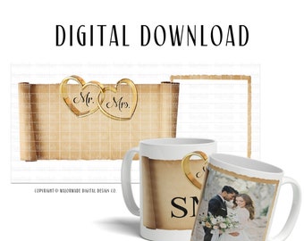 Wedding Mug Template - Etsy