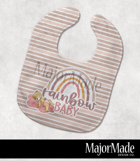 Rainbow Baby Baby Bib Design PNG Sublimation Design | Etsy