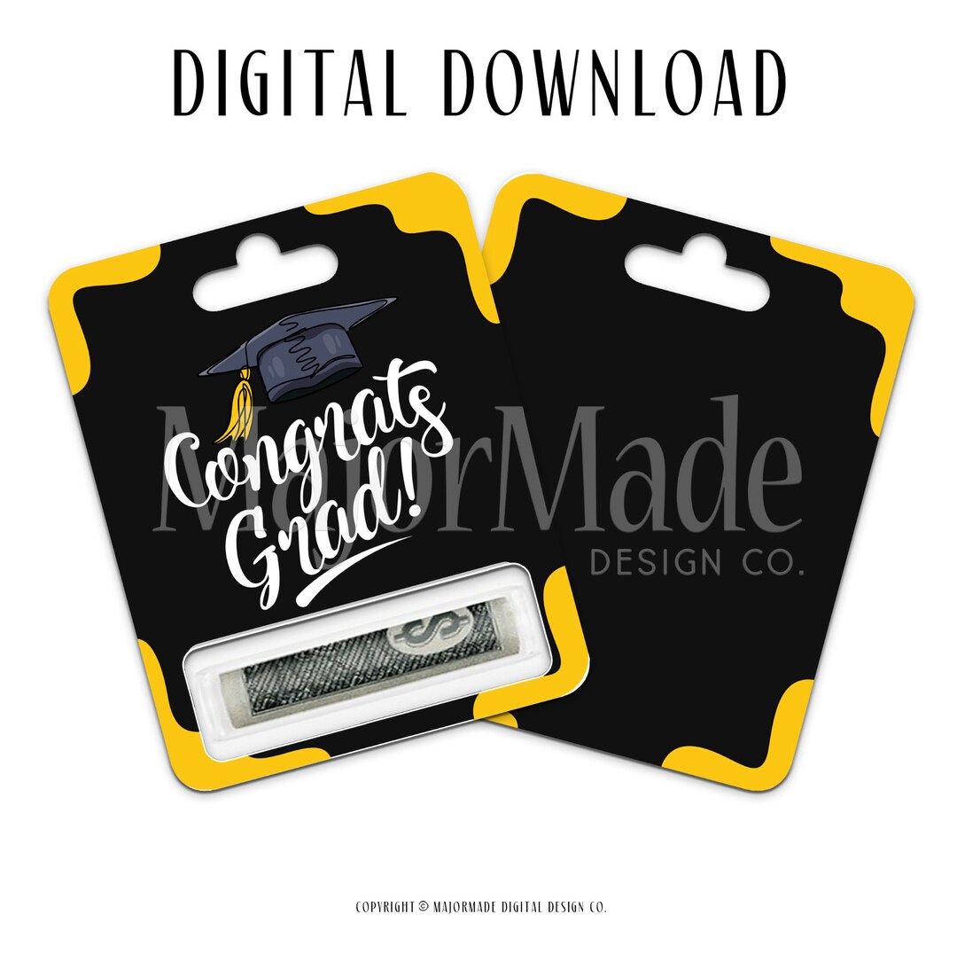 Congrats Grad | Graduation Money Holder Design | PNG | Sublimation ...