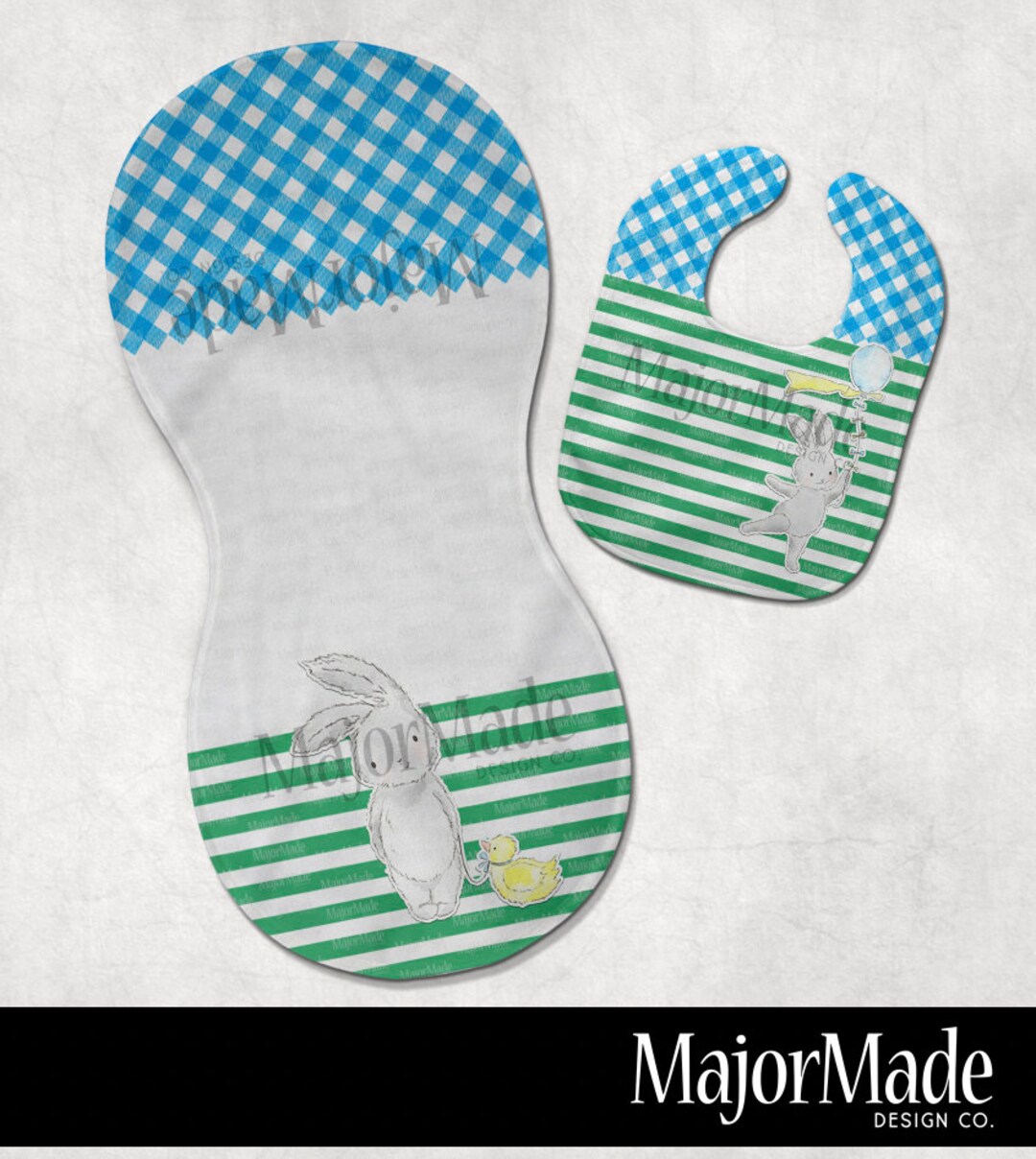 Rubber Rabbit | Bib and Burpcloth Design | PNG | Sublimation Design ...