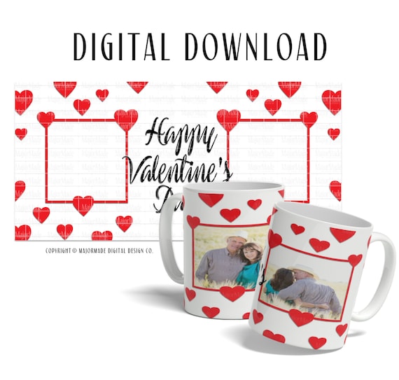 A Lot of Heart Mug Design PNG Sublimation Design - Etsy
