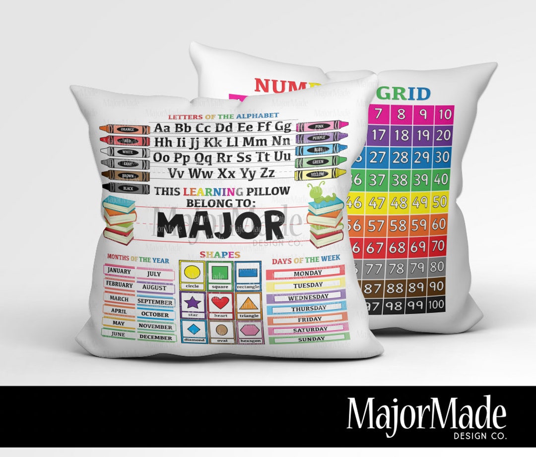 Learning Pillow | Pillow Design | PNG | Sublimation Design | Digital ...