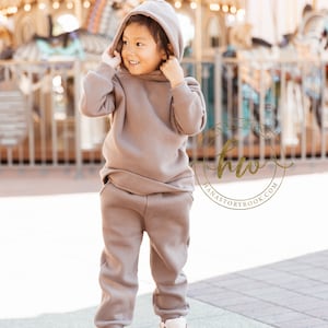 COZY & WARM Unisex Kid’s Fleece Hoodies and Pants, Jogger Set, Kids ...