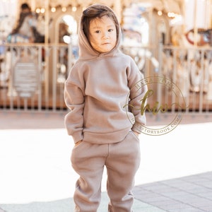 COZY & WARM Unisex Kid’s Fleece Hoodies and Pants, Jogger Set, Kids ...
