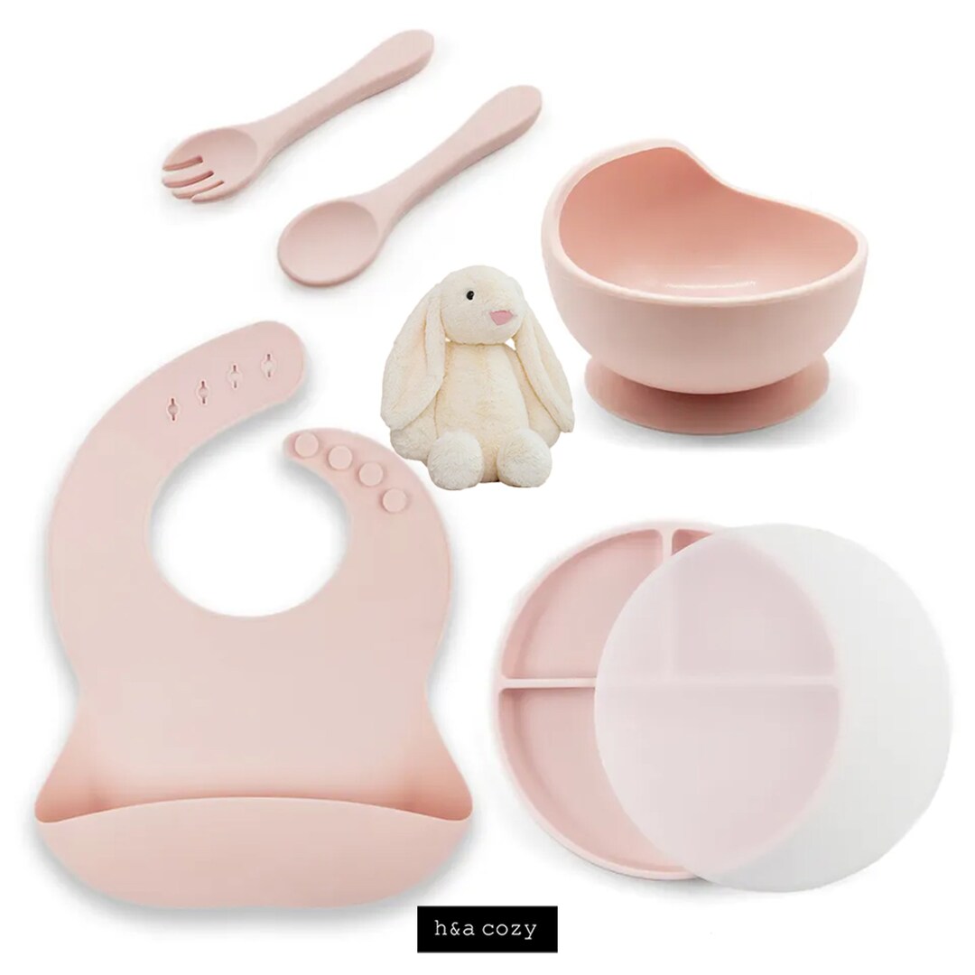 Silicone Baby Weaning Set, Baby Feeding Set, Silicone Weaning Kit for ...