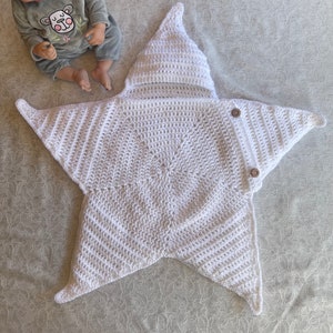 Crochet Baby Star Sleeper, Star Bunting Blanket, Newborn Gift, Baby ...