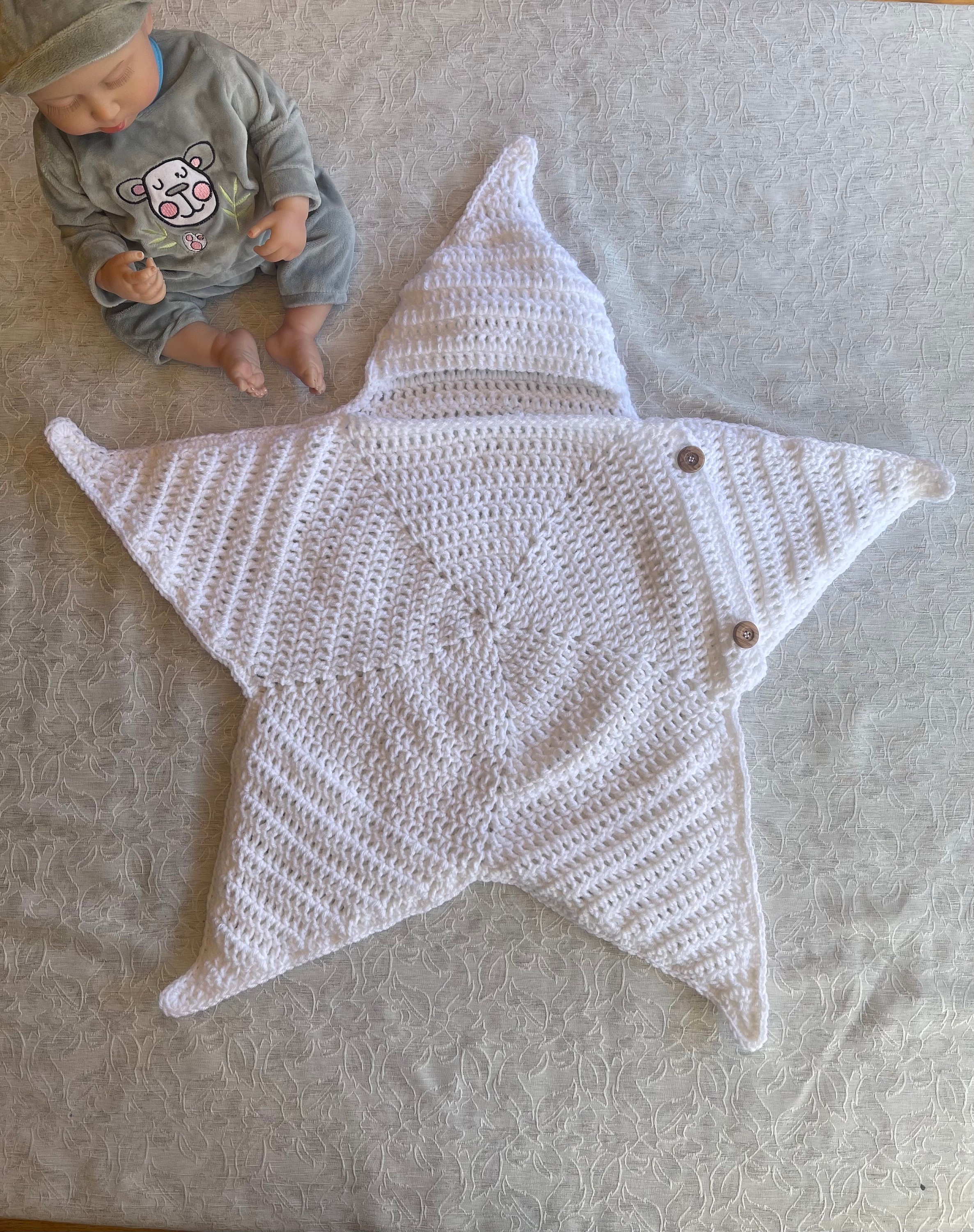 Crochet Baby Star Sleeper, Star Bunting Blanket, Newborn Gift, Baby ...