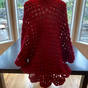 Coming Home Poncho, Scallop-edge Poncho, Martha Stewart Inspired Poncho ...