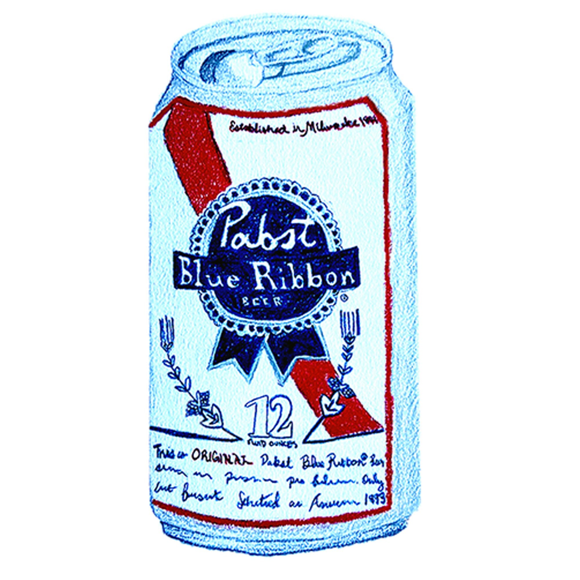 Hand Drawn PBR Sticker - Etsy