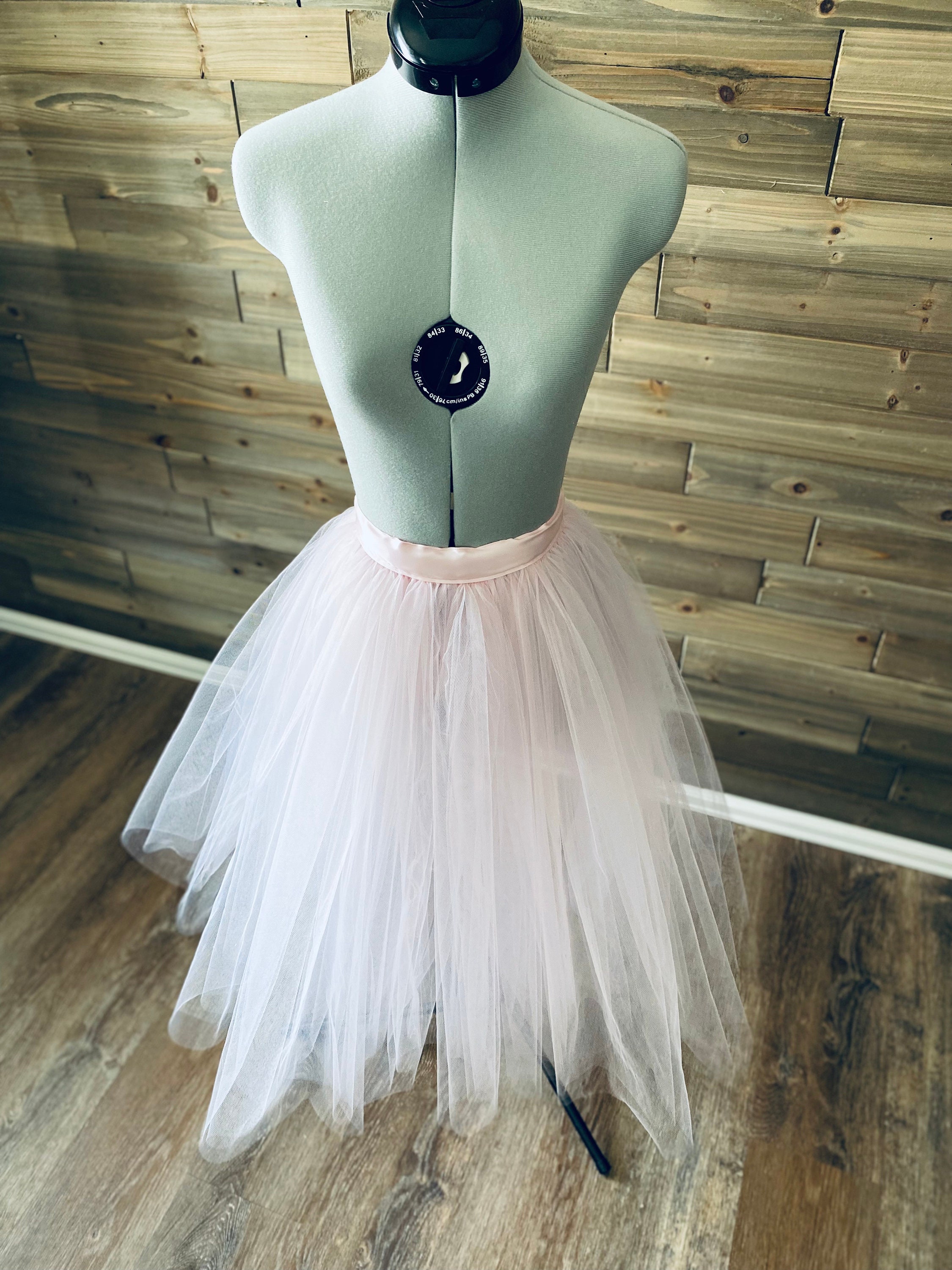 Romantic Ballet Tutu Practice Tutu Double Layer Tulle in Light Pink or ...