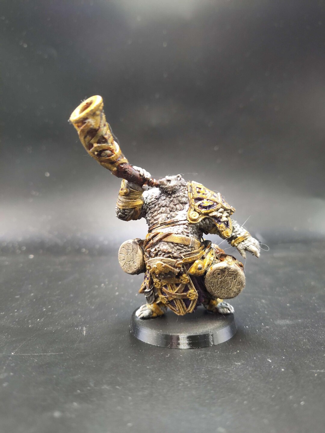 Bear Bard Adventurer 3d Printed Painted Miniature - Etsy