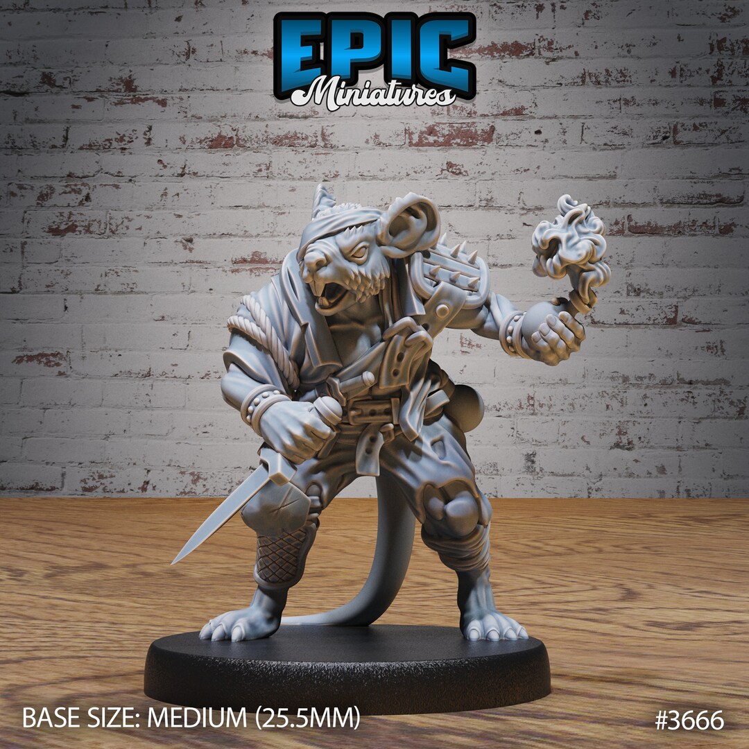 Mousefolk Bandit Trio Epic Miniatures 3d Printed Player Characters - Etsy