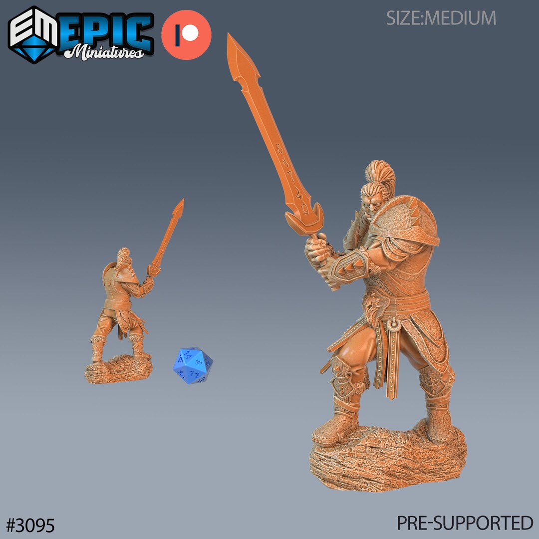 Orc Paladin Tiefling Alchemist Bard Epic Miniatures 3d Printed - Etsy