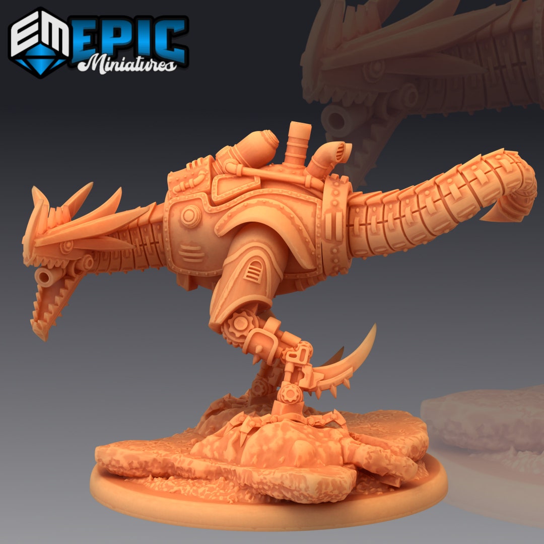 Iron Drake Mech Epic Miniatures 3d Printed Construct - Etsy