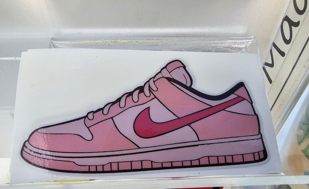 Triple Pink Dunk Low Decal Sticker Cartoon Girly Pink Basketball Barbie ...