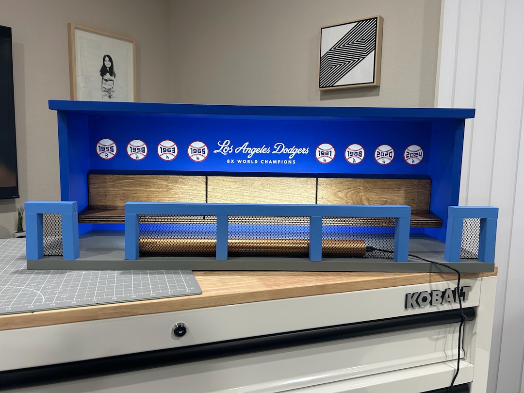 Dodgers Bobblehead Display – World Series Dugout, Made to Order - Etsy