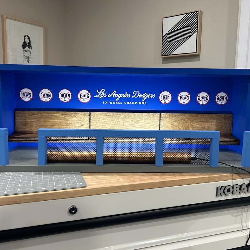 Dodgers Baseball Display - Etsy