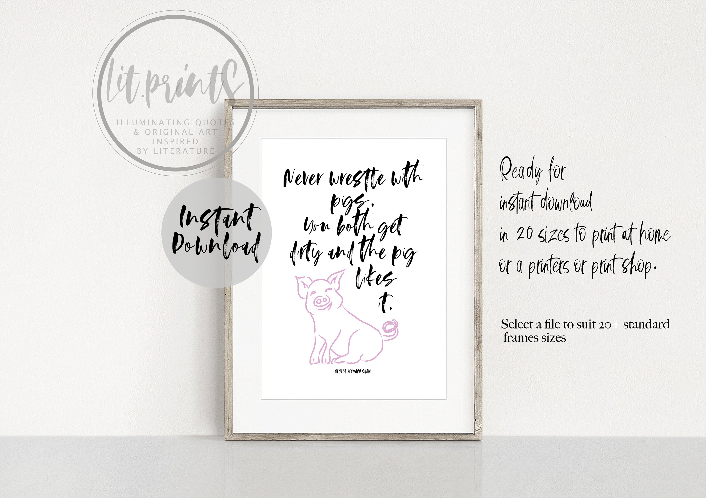 Pig Wrestling, George Bernard Shaw, Funny, Quotes, Literature ...