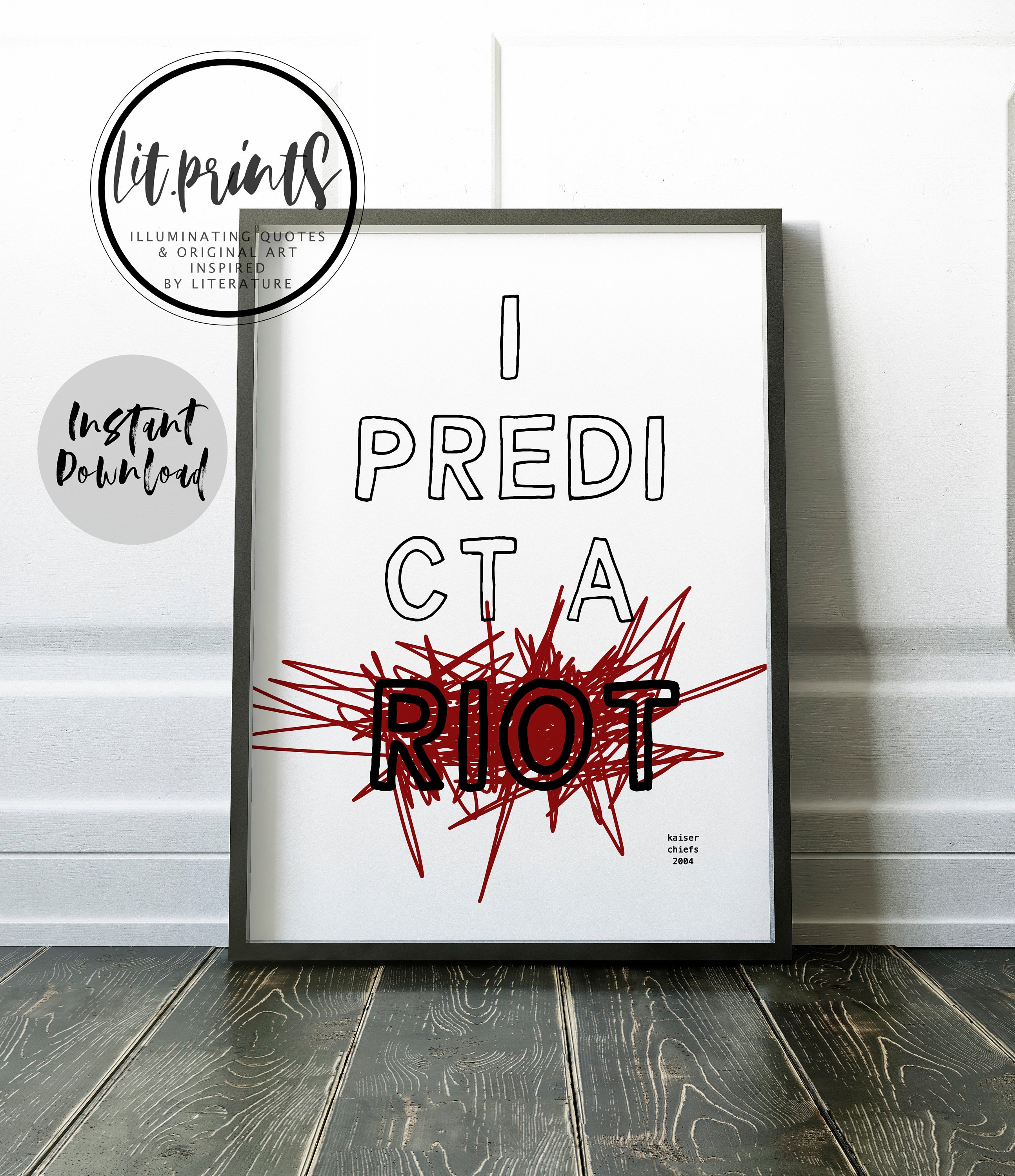 I Predict A Riot. Music, Lyrics, Quote, Home Decor, Wall Art, Art ...
