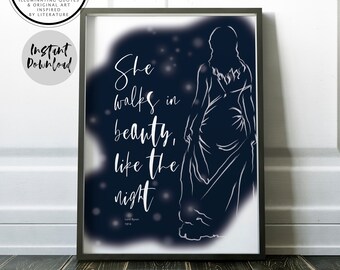 She Walks in Beauty | Etsy