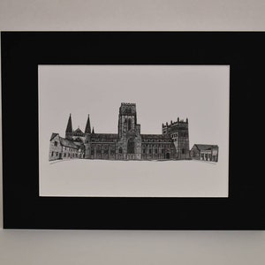 Durham Cathedral - Hand Drawn Print Ink Art - Etsy
