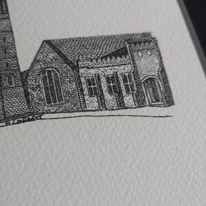 Durham Cathedral - Hand Drawn Print Ink Art - Etsy