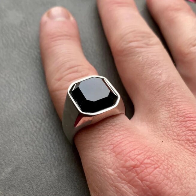 Aqeeq Ring, Yemeni Aqeeq Ring for Men, Aqeeq Ring for Women , 925 ...