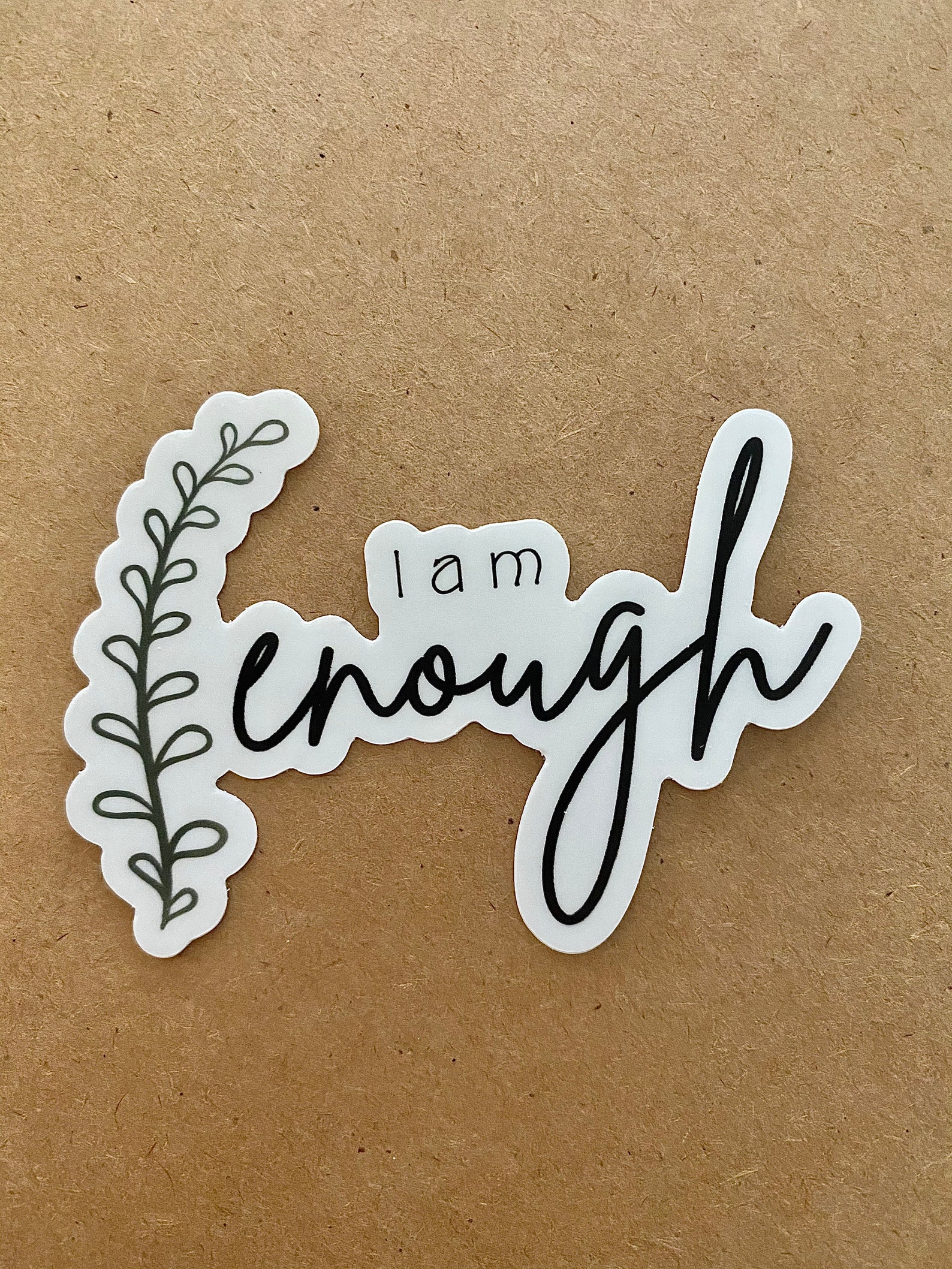 Positive Affirmation Sticker i Am Enough Self - Etsy