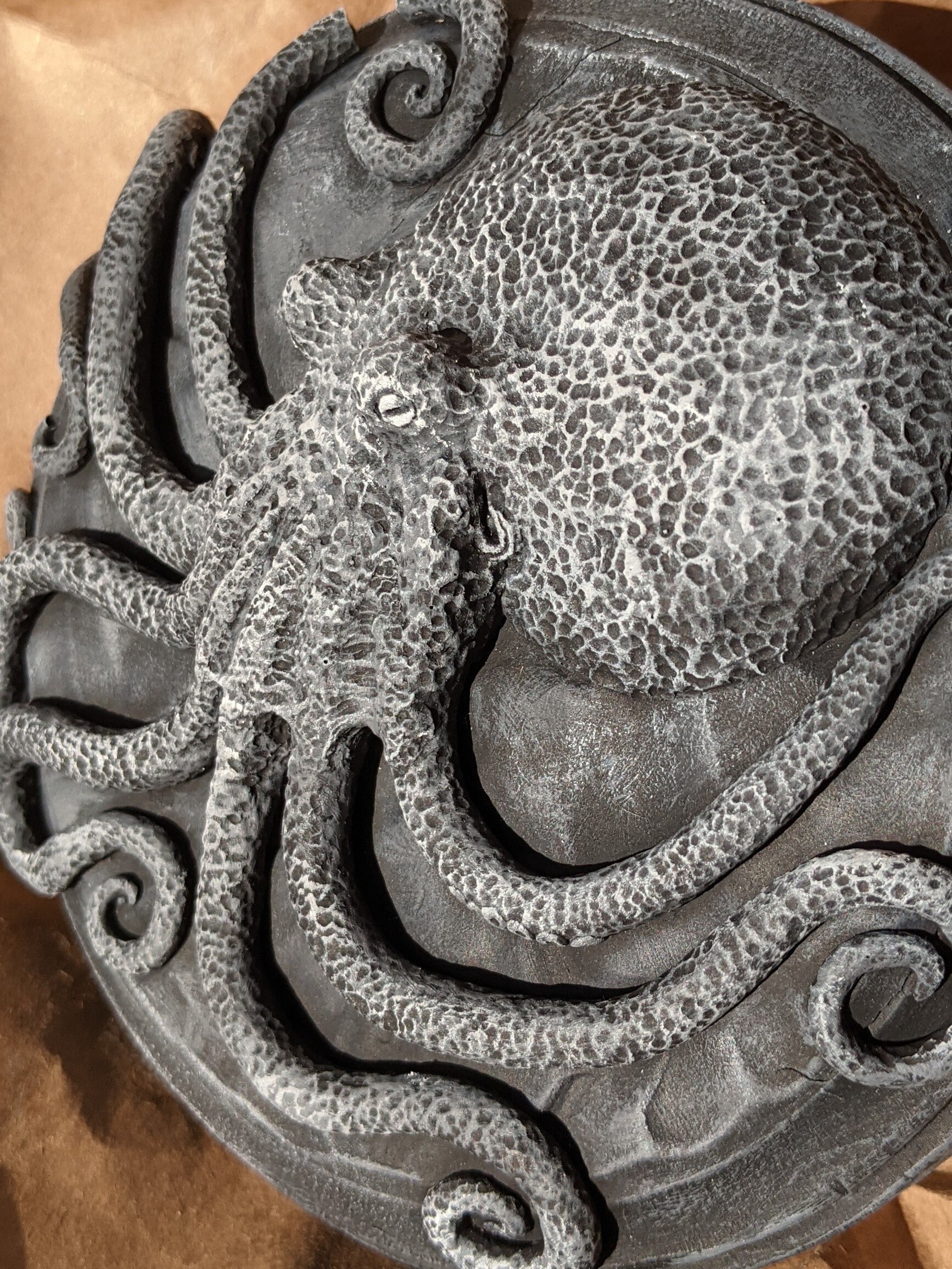 Stone Octopus Plaque Gifts for Witches Wizards Druids and - Etsy