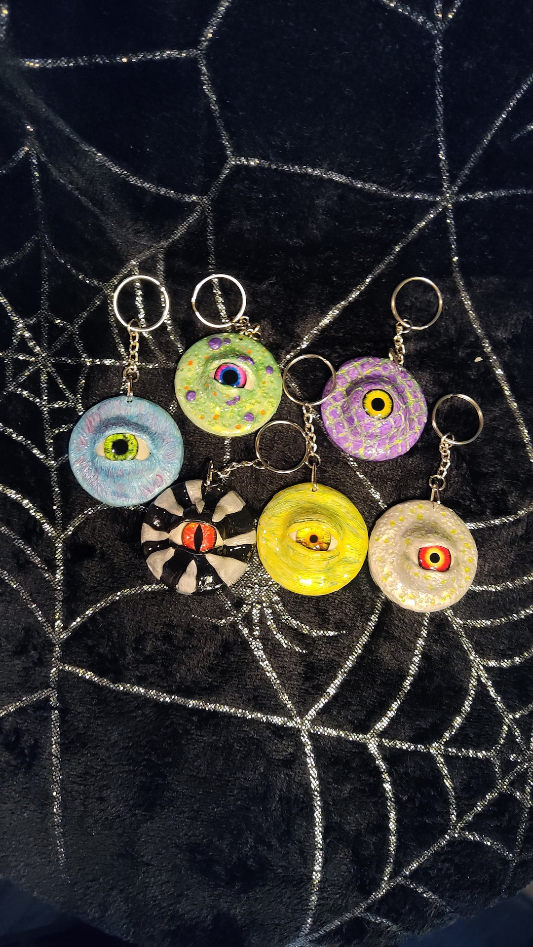 Eyeball Keychains Eyeball Art - Etsy