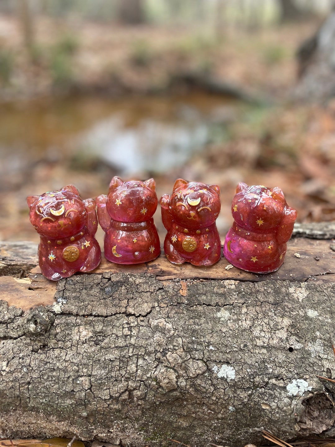 Nebula Lucky Cat Maneki Neko - Etsy