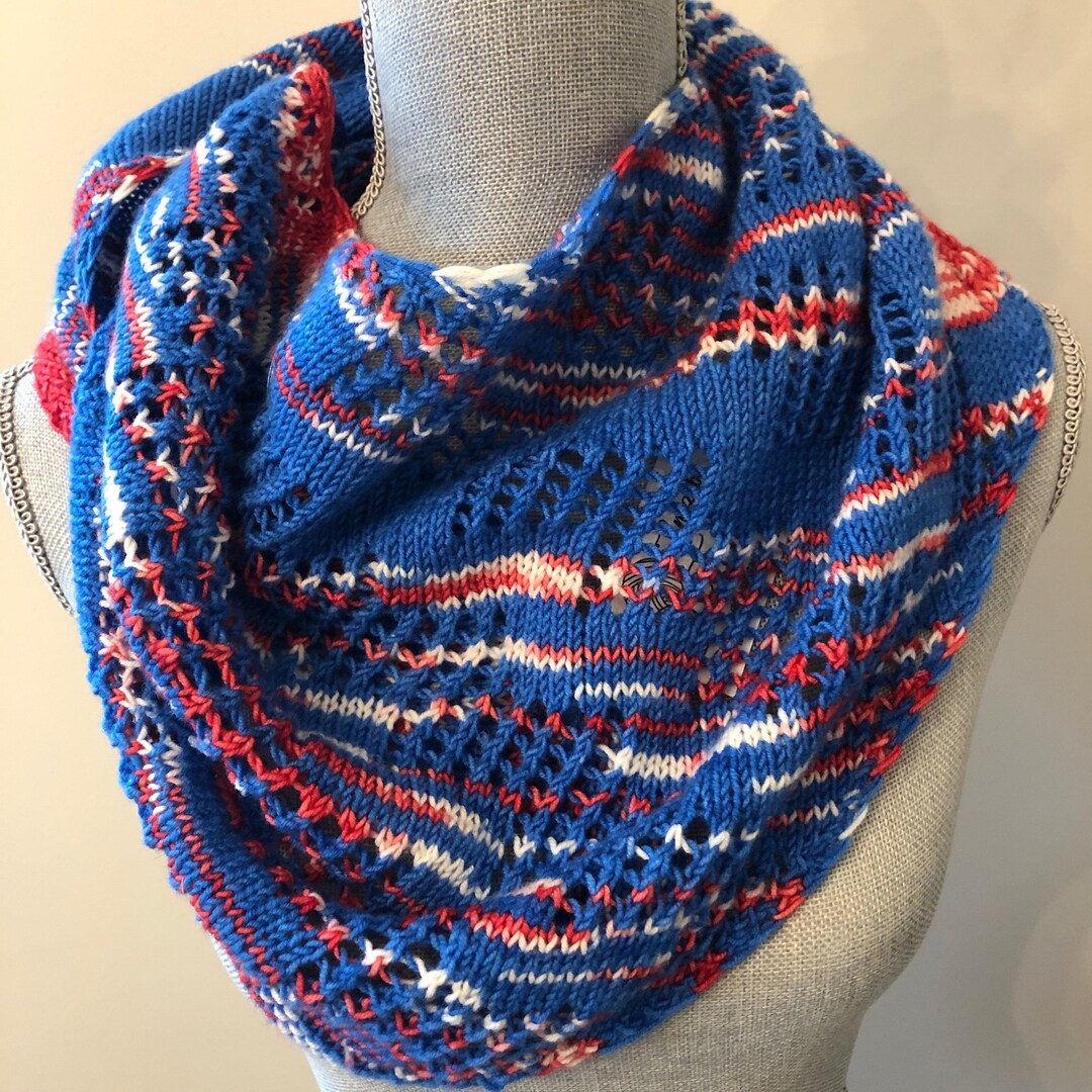 Handmade Merino Wool Knit Shawlette Wrap Gifts for Her Asymmetrical ...