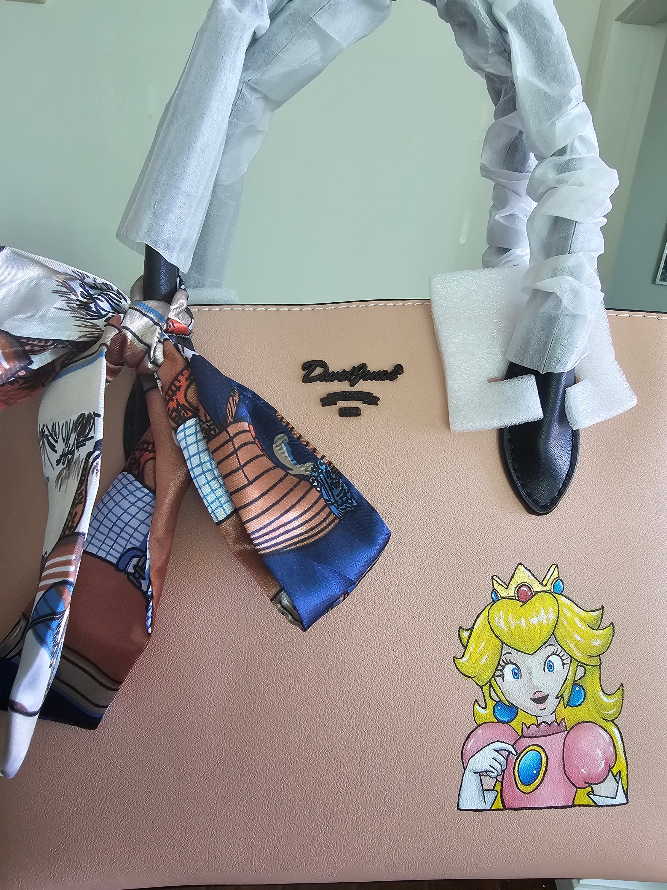 Hand-painted Nintendo Princess Peach Purse - Etsy