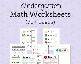 Addition and Subtraction Practice for Kindergarten, 1st Grade ...