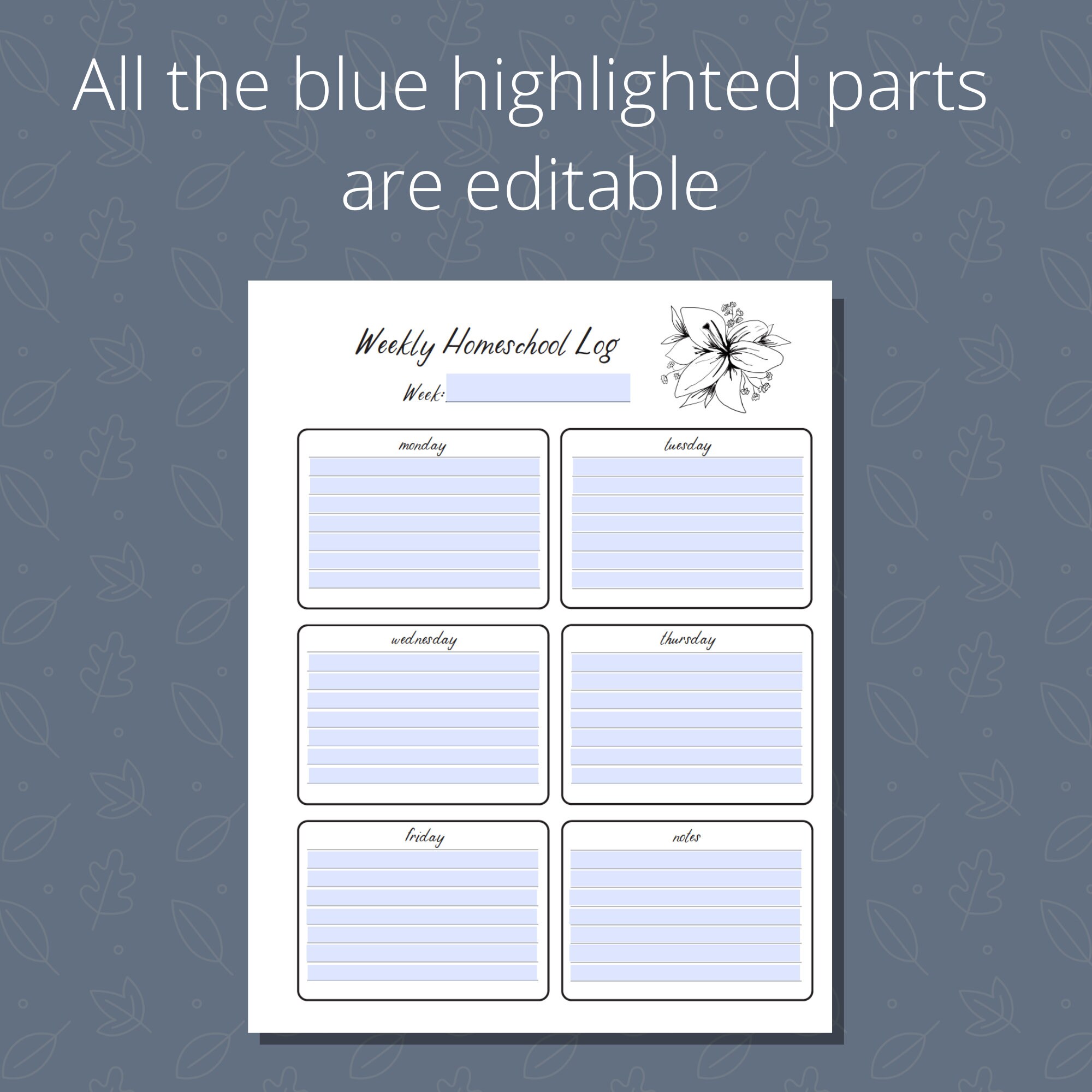 Homeschool to Do List, Weekly Homeschool Log, Daily to Do List ...