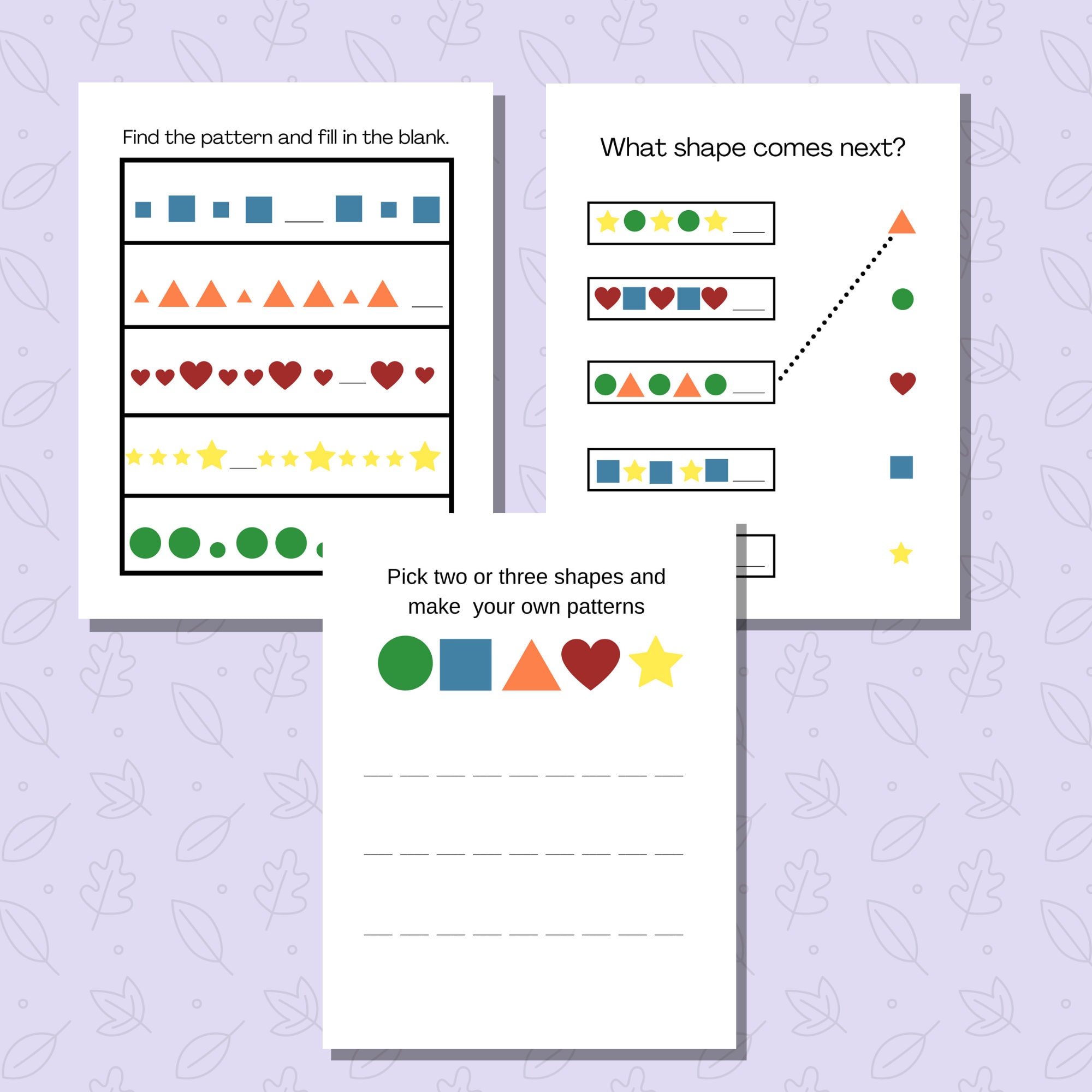 Kindergarten Math Worksheets - Etsy