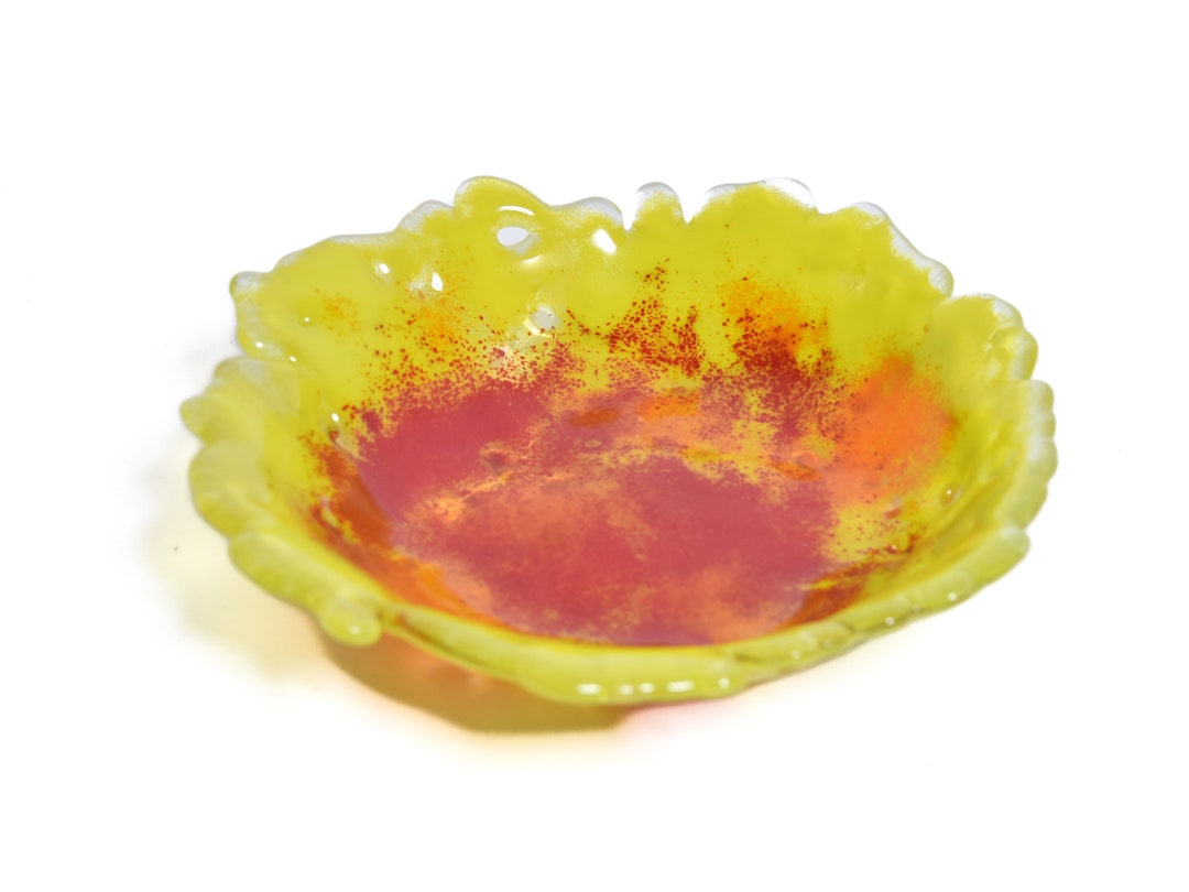 Fused Glass Art Bowl,table Decorative Centerpiece, Home Decor - Etsy