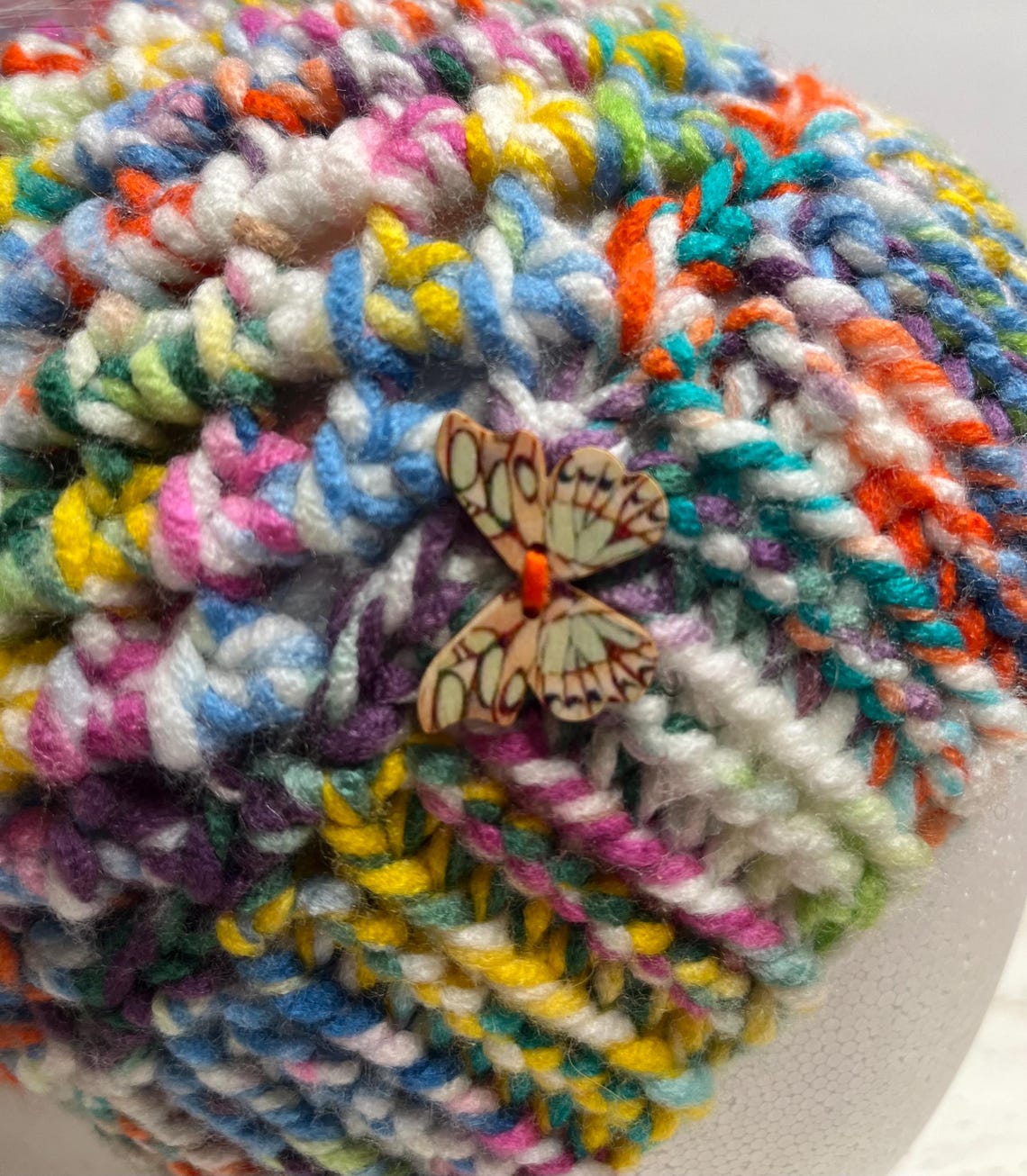 Colors of Candy Double Pom Hat - Etsy