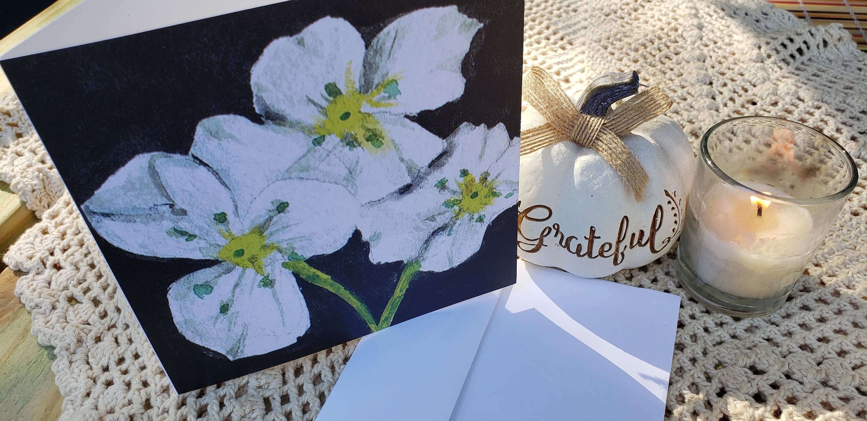 Beautiful, Original Art Mock Orange Greeting Card From Joni Silva's ...