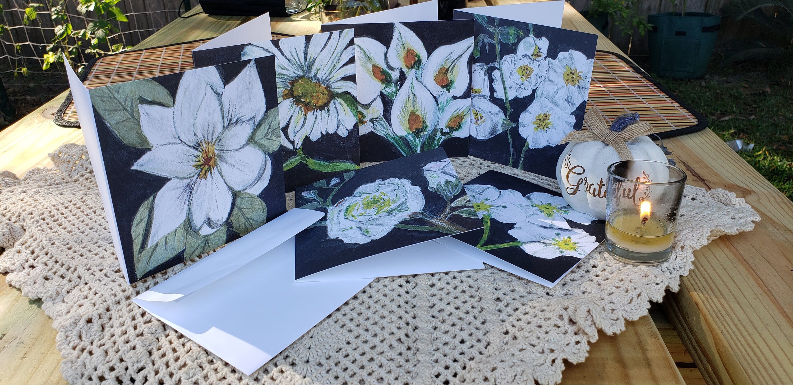 Beautiful, Original Art Mock Orange Greeting Card From Joni Silva's ...