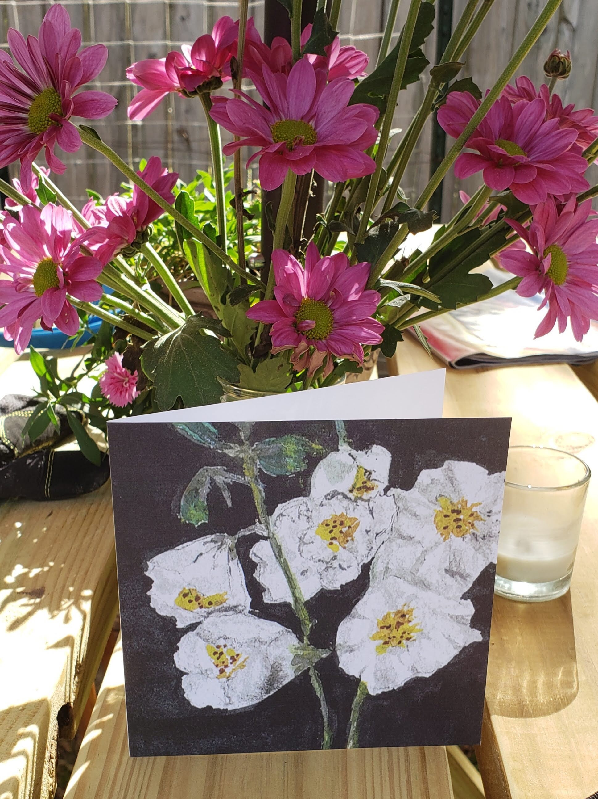 Beautiful, Original Art Delphinium Greeting Card From Joni Silva's ...