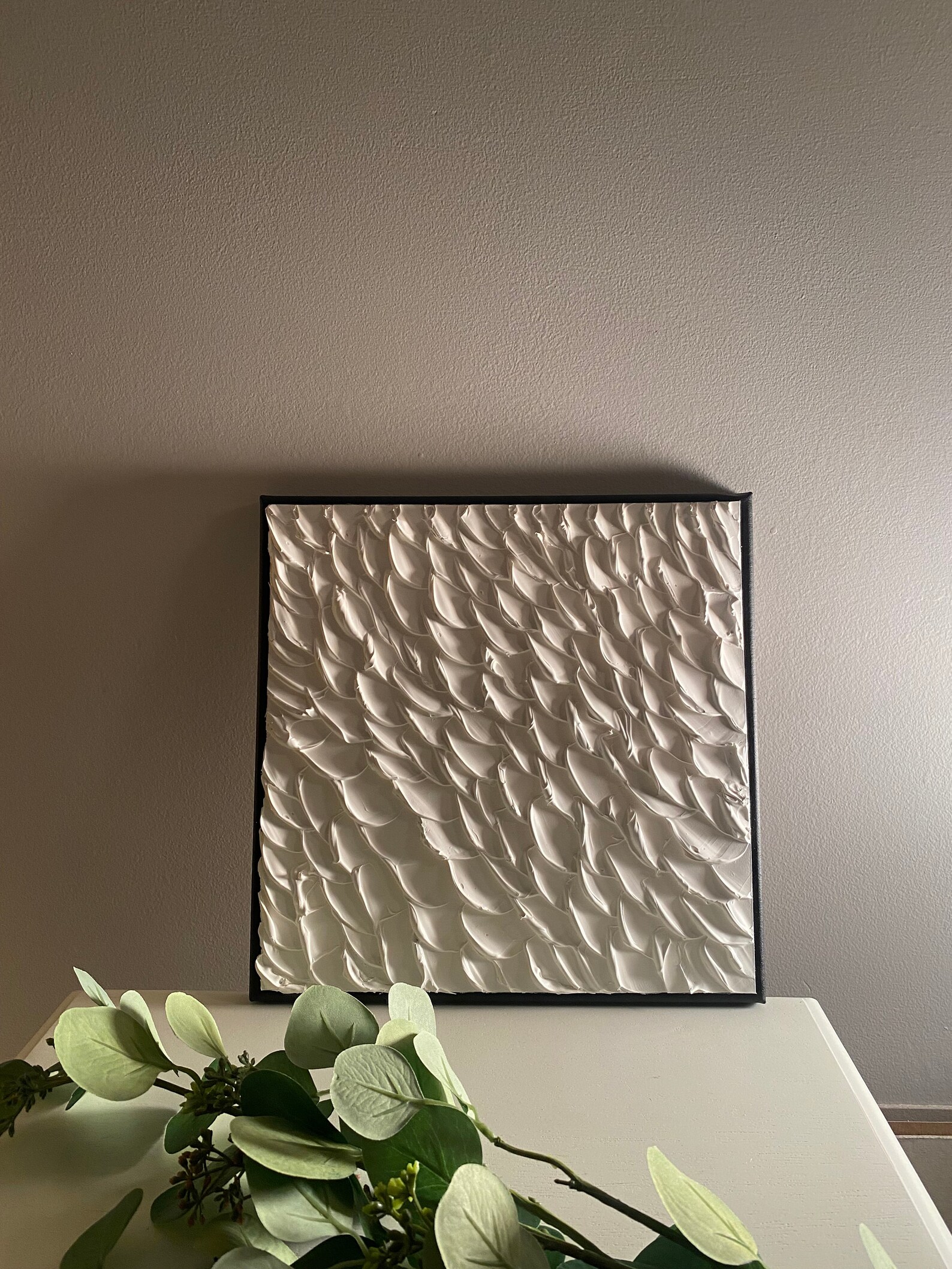 Waves White Texture Painting | "whitecaps" | Wall Art | Texture Wall ...