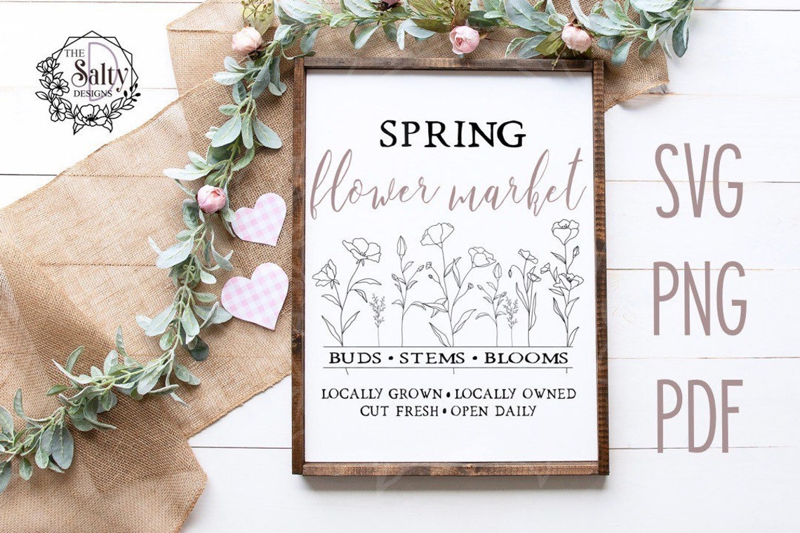 Svg Download Spring Flower Market Svg Flower Market Svg - Etsy