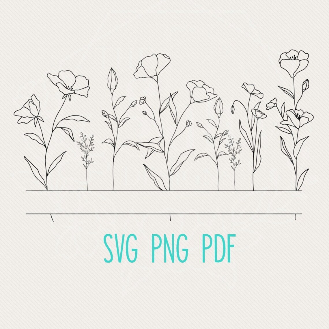 Svg Download | Flower Border Svg | Flower Svg | Spring Border Svg ...