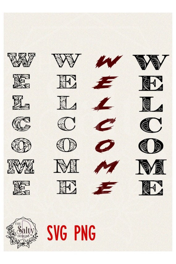 Svg Download Welcome Sign Svg Bundle Welcome Sign Svg | Etsy